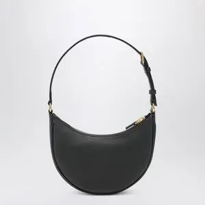 Valentino Garavani Vlogo Signature Mini Hobo Bag In Leather - Black