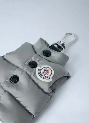 Moncler Puffer Vest Keyring - Gray