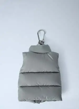 Moncler Puffer Vest Keyring - Gray