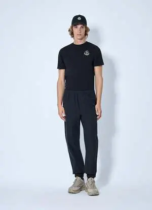 Moncler Elastic Waistband Track Pants - Black