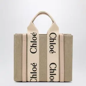 Chloé Woody Canvas Tote Bag - Pink
