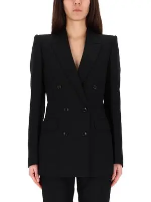 TOM FORD Double-breasted Jacket - Black