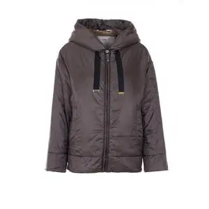 Max Mara Daria Padded Drip-proof Canvas Jacket - Brown