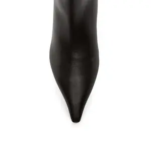 AeydĒ Leather Kitten Heel Ankle Boots