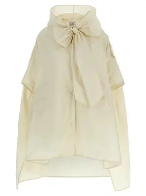 Moncler Taffeta Cape - Cream