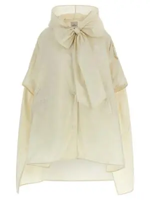 Moncler Taffeta Cape - Cream