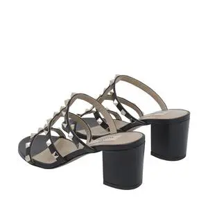 Valentino Garavani Rockstud Pump Sandals - Black