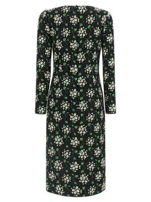 Dolce & Gabbana Silk Charmeuse Midi Dress