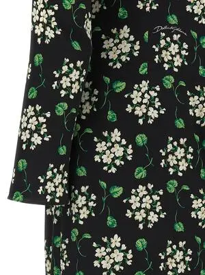 Dolce & Gabbana Silk Charmeuse Midi Dress