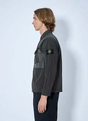 Stone Island Technical Overshirt With Patch Pocket