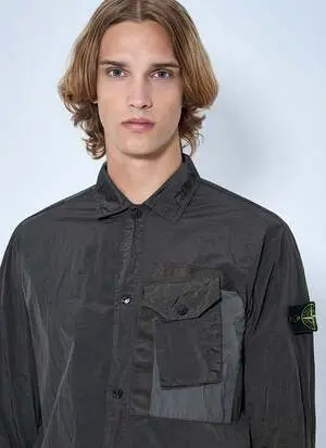 Stone Island Technical Overshirt With Patch Pocket