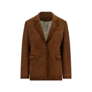 GOLDEN GOOSE Jackets Leather Jackets - Brown