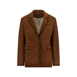 GOLDEN GOOSE Jackets Leather Jackets - Brown