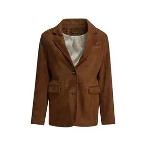 GOLDEN GOOSE Leather Jacket - Brown
