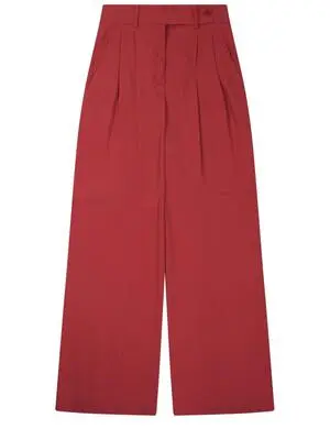 Alberta Ferretti Wide Leg Tailored Pants - Pink