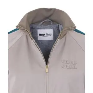 Miu Miu Ripstop Tissue Jacket - Cream