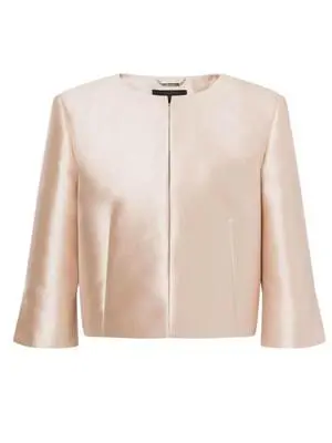 Alberta Ferretti Mikado Jacket - Cream