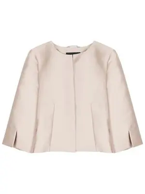 Alberta Ferretti Mikado Jacket - Cream