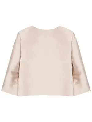 Alberta Ferretti Mikado Jacket - Cream
