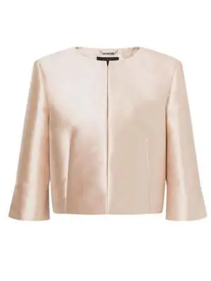 Alberta Ferretti Mikado Jacket - Cream