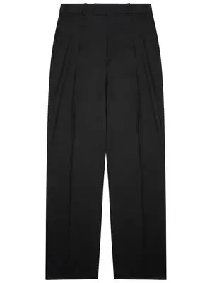 Bottega Veneta Silk Blend Tailored Pants - Black