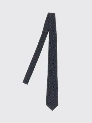Saint Laurent Printed Silk Tie - Blue