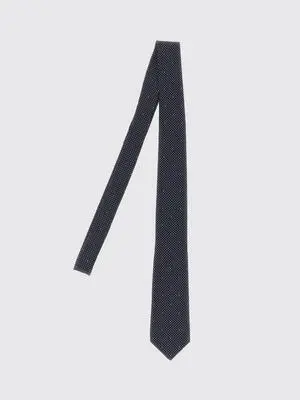 Saint Laurent Printed Silk Tie - Blue