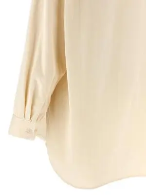 LEMAIRE Relaxed Cotton Canvas Shirt - White