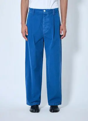 Marni Pleated Wide-leg Trousers - Blue