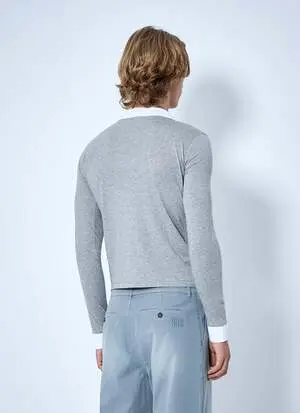 Miu Miu Collared Long Sleeve Knit Sweater