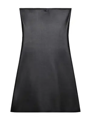 COURREGES Mini Bustier Lingerie Dress - Black