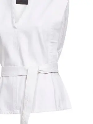 LEMAIRE Milk Bleached Denim Belted Chasuble