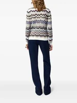 Missoni Zig Zag Motif Turtle-neck Sweater