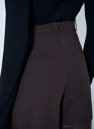 Bottega Veneta Contrast Panel Tailored Trousers - Brown