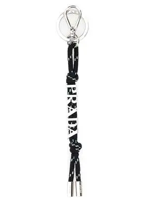 Prada Fabric Key Ring - Black