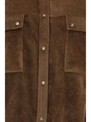 Brunello Cucinelli Corduroy Shirt - Brown
