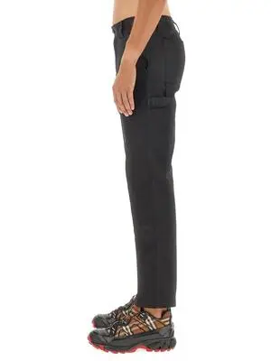 Burberry Regular Fit Cargo Pants - Black