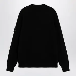 Stone Island Wool Crewneck Sweater - Black