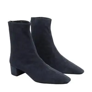 AQUAZZURA Saint Honore Suede Booties - Blue