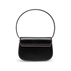 DIESEL® Leather Shoulder Bag - Black