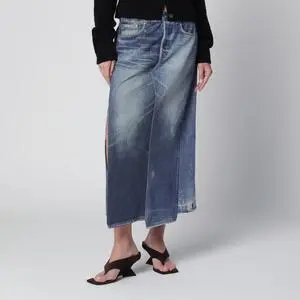 Our Legacy Craft Midi Denim Skirt - Blue