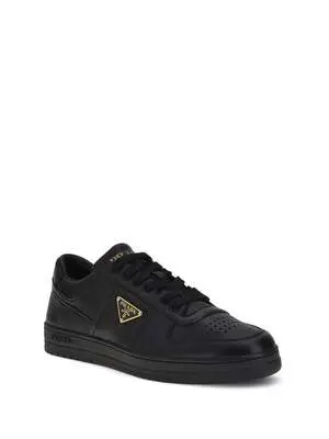 Prada Downtown Leather Sneakers - Black
