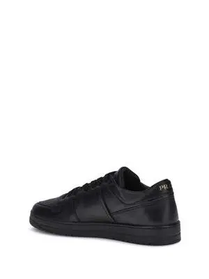 Prada Downtown Leather Sneakers - Black