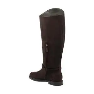 Brunello Cucinelli Suede Boot With Precious Strap - Brown