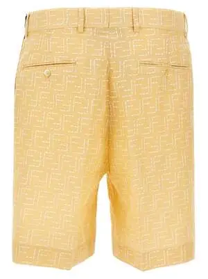 Fendi Bermuda Jacquard Ff - Yellow