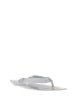 Alaïa Satin Flip-flop Sandals - Gray