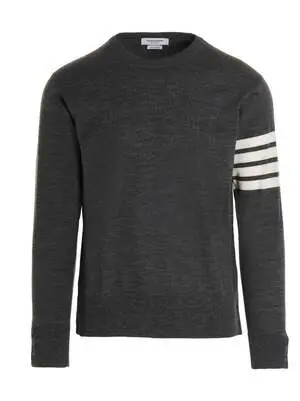 Thom Browne 4 Bar' Sweater - Gray