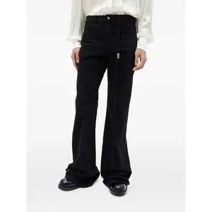 ANN DEMEULEMEESTER Denim Bootcut Jeans - Black