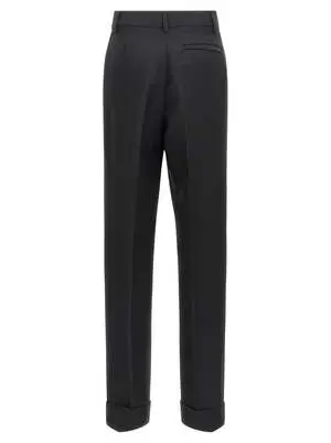 FERRAGAMO Stretched Pleated Trousers