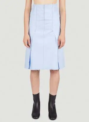 Raf Simons Panel Denim Skirt - Blue